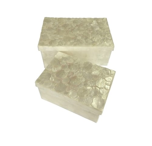 Capiz Nesting Box - Set of Two – Accents of the South