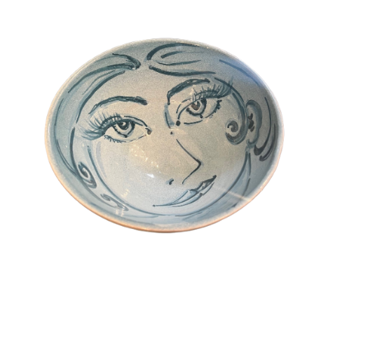 Large blue face bowl – Accents of the South